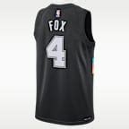 Deaaron Fox San Antonio Spurs City Edition Mens Nike Nba Swingman