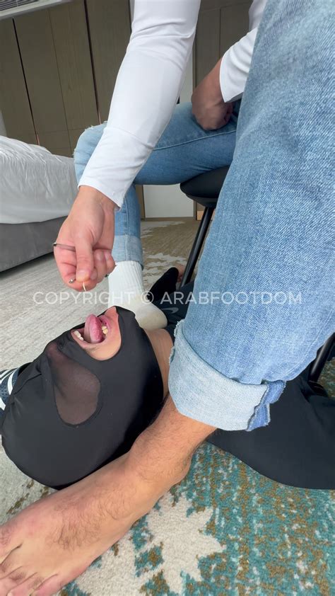 Arab Master Feeds Toenails To Foot Slave