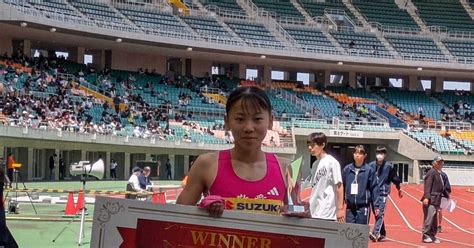 久保凛、2分0秒28で連覇も「納得いかない」800mで開催国枠設定記録突破 静岡国際（スポニチ） 毎日新聞