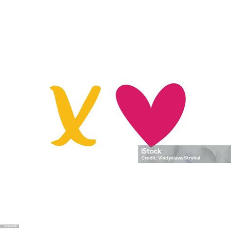 세인트 발렌타인 데이 사랑 클립 아트 키스 기호와 심장 관계 감정 열정 스티커 흰색 배경에 격리 감정에 대한 스톡 벡터 아트 및
