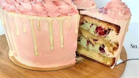 Recette Du Drip Cake Framboise Pistache Recette Layer Cake