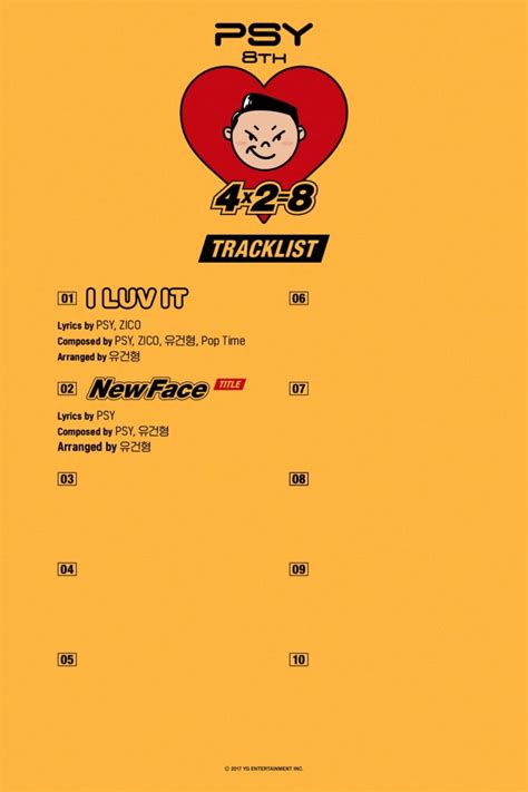 Actualizado Psy Revela La Lista De Canciones Completa Y Llena De
