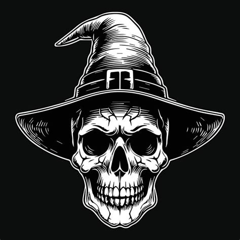Witch Skull Vector Art Icons And Graphics For Free Download
