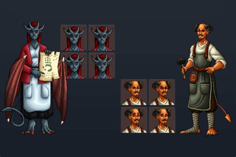 Demon Characters Full Length Pixel Art CraftPix Net