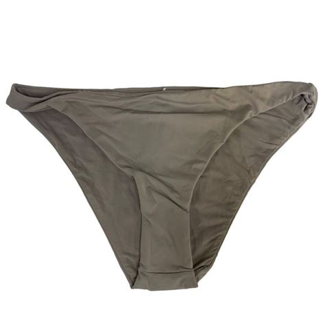 Andie Swim Andie Swim The Cheeky Bikini Bottom Gray Sz Med Poshmark