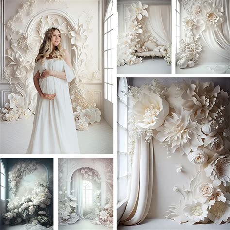 Mehofond Arri Re Plan De Photographie R Tro Fleurs Blanches D Cor De