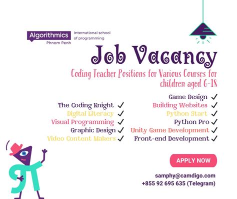 Algorithmics Phnom Penh On Linkedin Join Our Team Were Hiring Coding