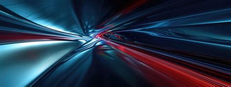 Premium Photo Abstract Speed Light Tunnel Visualization