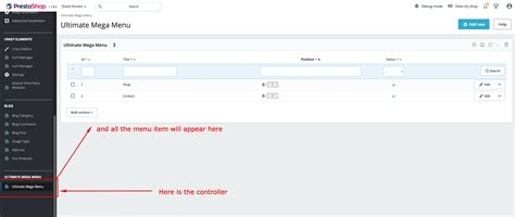 Ultimate Megamenu Controller Classydevs