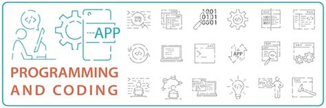 Premium Vector Thin Line Icons Set Icons For Seo Website And App