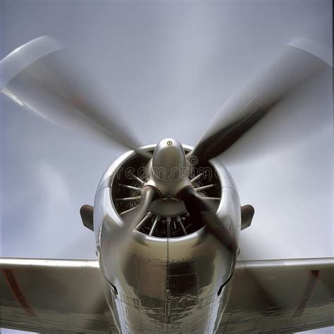 The Vortex Effect Due To Moving Airplane Propeller Stock Illustration