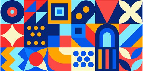 Abstract Geometric Pattern Background In Trendy Style Mosaic Shape For Banner Poster Print And