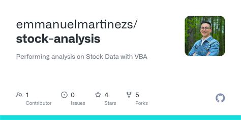 github emmanuelmartinezs stock analysis performing analysis on stock