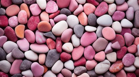Vivid Pink Mini Pebbles Texture Ground Of Colored Pebbles With