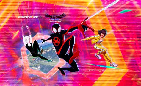 Homem Aranha Através do Aranhaverso chega ao Free Fire em junho Free