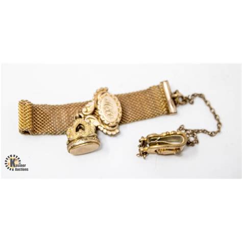 1800s Gold Plated Pocket Watch Fob Seal
