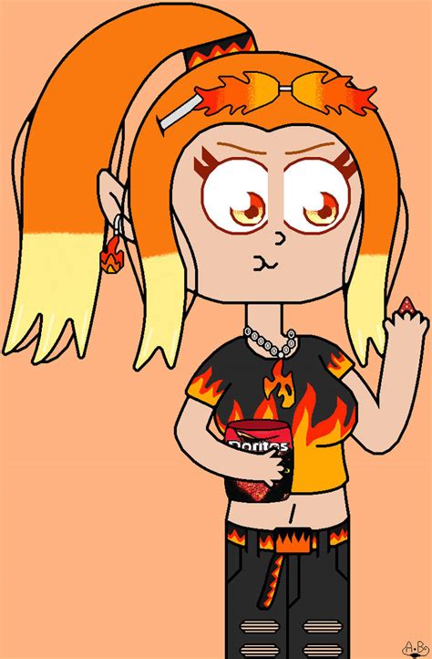 Ruby Eating Spicy Chips By Arwenthecutewolfgirl On Deviantart