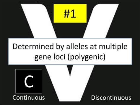continuous and discontinuous variation cie a level biology teaching