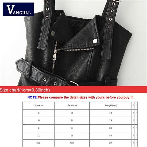 Vangull 2018 New Women Leather Dress Soft Pu Faux Leather Dress V Nck