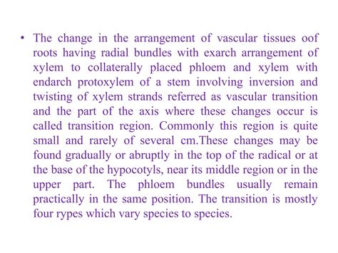Hons Sem 3 Root Stem Transition Ppt