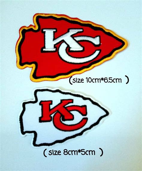 Kansas City Chiefs Sport Logo Patches Embroidery Iron On Sew Etsy