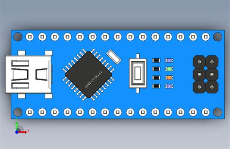 Arduino Nano Ch430g开发板step模型图纸下载 懒石网