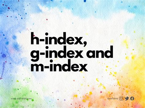 h index g index and m index explained introducing the h index g