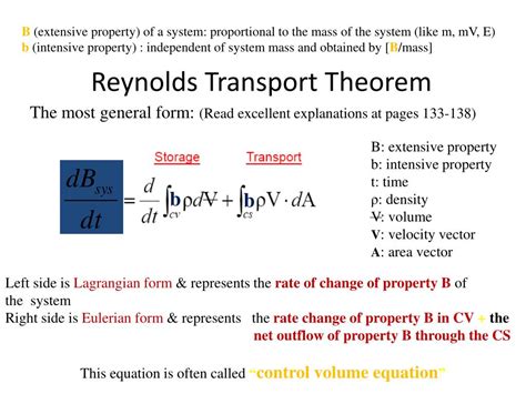 Ppt Integration Relation For Control Volume Powerpoint Presentation