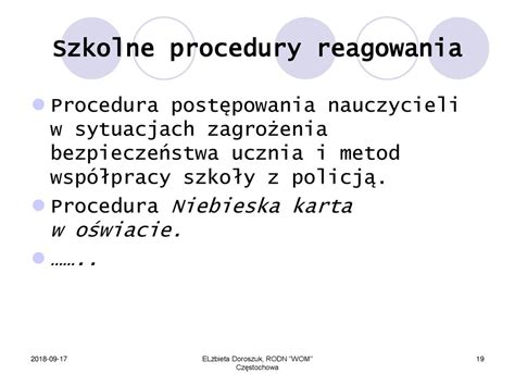 SZKOLNY PROGRAM PROFILAKTYKI Ppt Pobierz