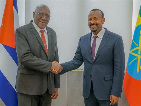 prime minister of ethiopia received vice president of cuba