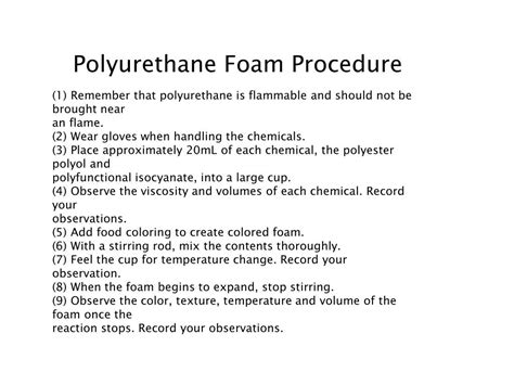 Ppt Polyurethane Foam Powerpoint Presentation Free Download Id 3095617