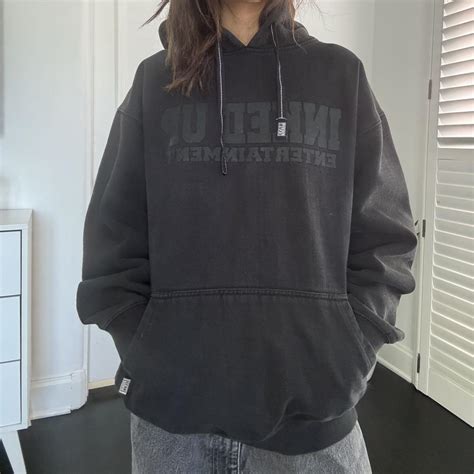 Inked Up Black Hoodie Heavyweight As Fuck Very Depop