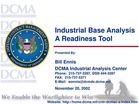 PPT Industrial Base Analysis A Readiness Tool Presented By Bill