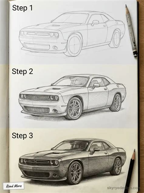 Car Drawing Easy A Step By Step Guide For Beginners Sky
