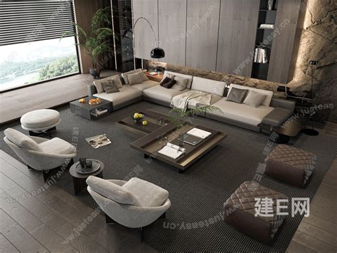 【minotti 现代沙发茶几组合3d模型】建e网minotti 现代沙发茶几组合3d模型下载 Id115496846 打造