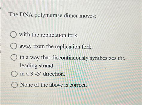 solved the dna polymerase dimer moves with the replication