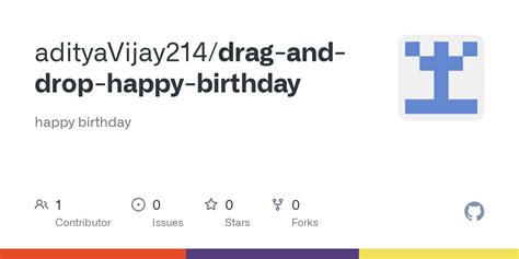 Drag And Drop Happy Birthday Index Html At Main Adityavijay Drag