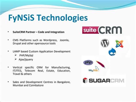 Suitecrm Presentation Ppt