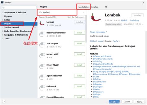 Lombok插件在idea中下载安装使用教程lombok插件下载idea Csdn博客