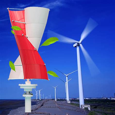 Buy Vertical Axis Wind Turbine Generator 2 Blades 100 400w 12v 24v Low