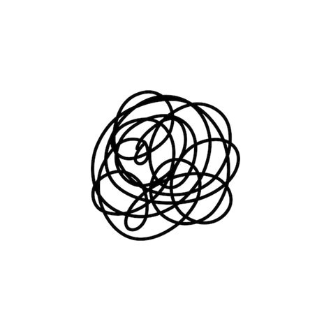 premium vector complex line complicated way messy ball concept
