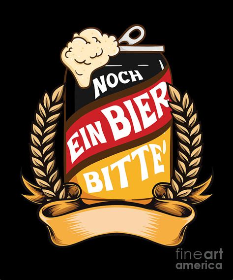 Noch Ein Bier Bitte Beer Lover Brewing German Flag Gift Digital Art By