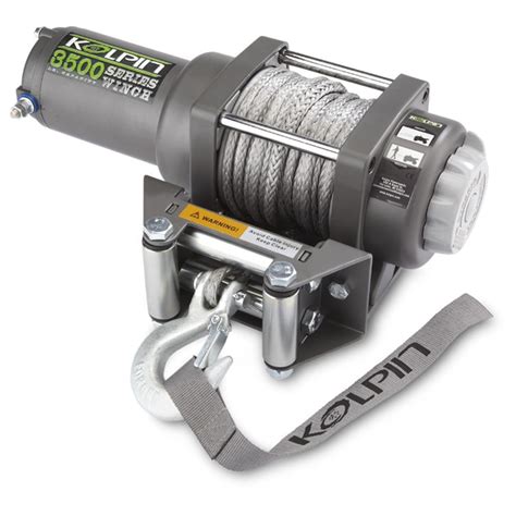 Kolpin® 3500 Lb Atv Utv Synthetic Rope Winch 579081 Winches And Mounts At Sportsmans Guide