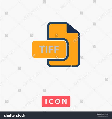 Tiff Image File Extension White Circle Stock Illustration 458179690