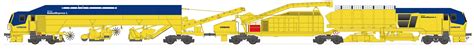 Plasser And Theurer Machine Ballast Distributing And Profiling
