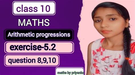 arithmetic progressions ch 5 exercise 5 2 qu 8 9 10 ncert class