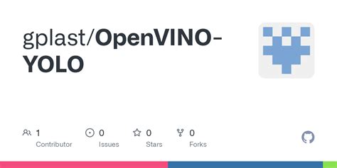 Github Gplastopenvino Yolo