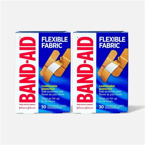 Hsa Eligible Band Aid Flexible Fabric Adhesive Bandages Assorted 30