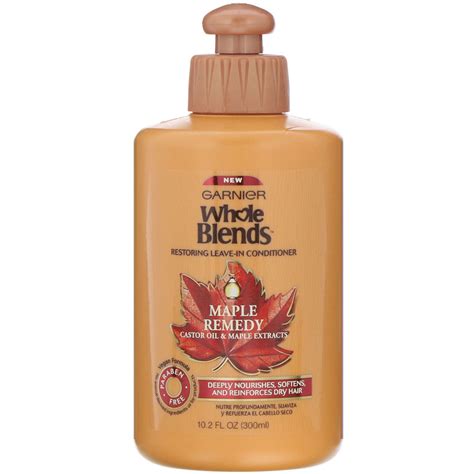Garnier Whole Blends Restoring Leave In Conditioner Maple Remedy