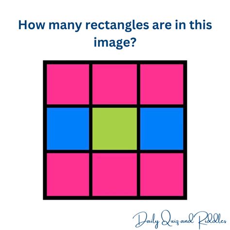 How Many Rectangles Are In This Image Daily Quiz And Riddles